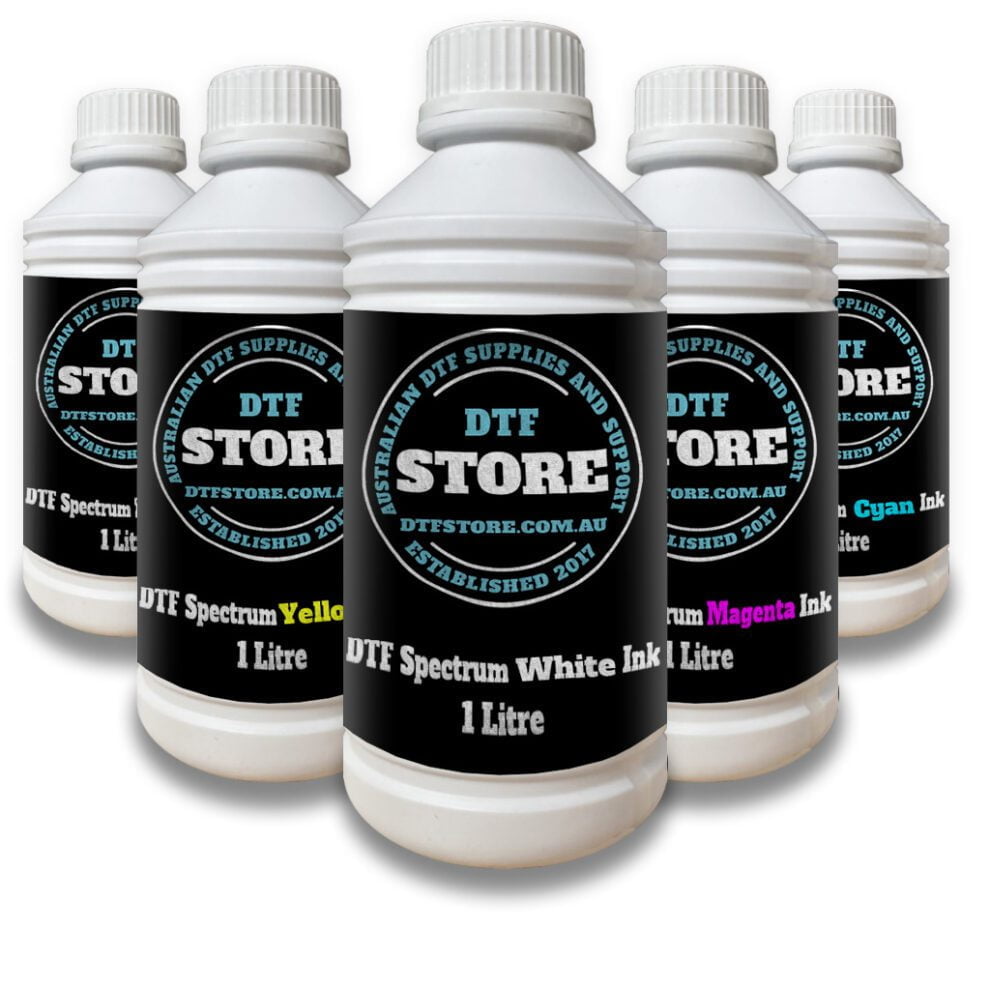 DTF Spectrum Ink CMYKW 1 Litre Bottles - DTF Store